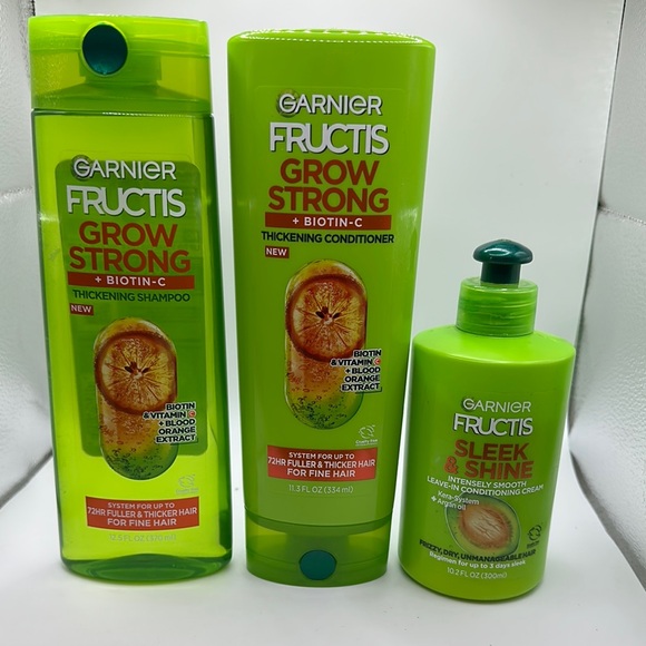 Garnier | Bath & Body | 3 Garnier Fructis Hair Care Set Green | Poshmark